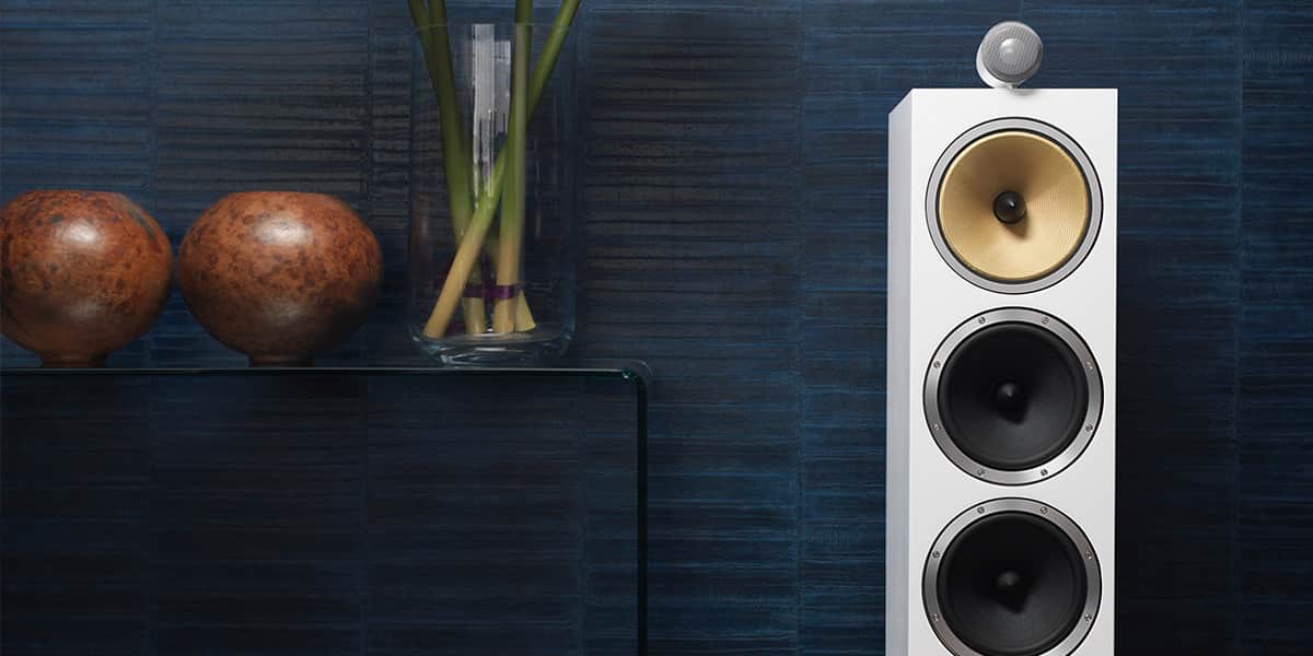 BW CM10 Blanc Satin | Enceintes colonnes sur EasyLounge