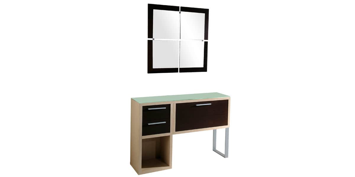 Coti Design Veracruz Crème et Wengé | Meubles d'Entrée sur EasyLounge