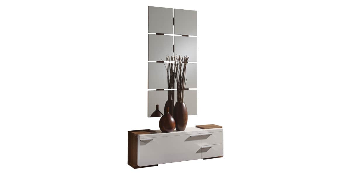 Coti Design León Noyer et Blanc | Meubles d'Entrée sur EasyLounge