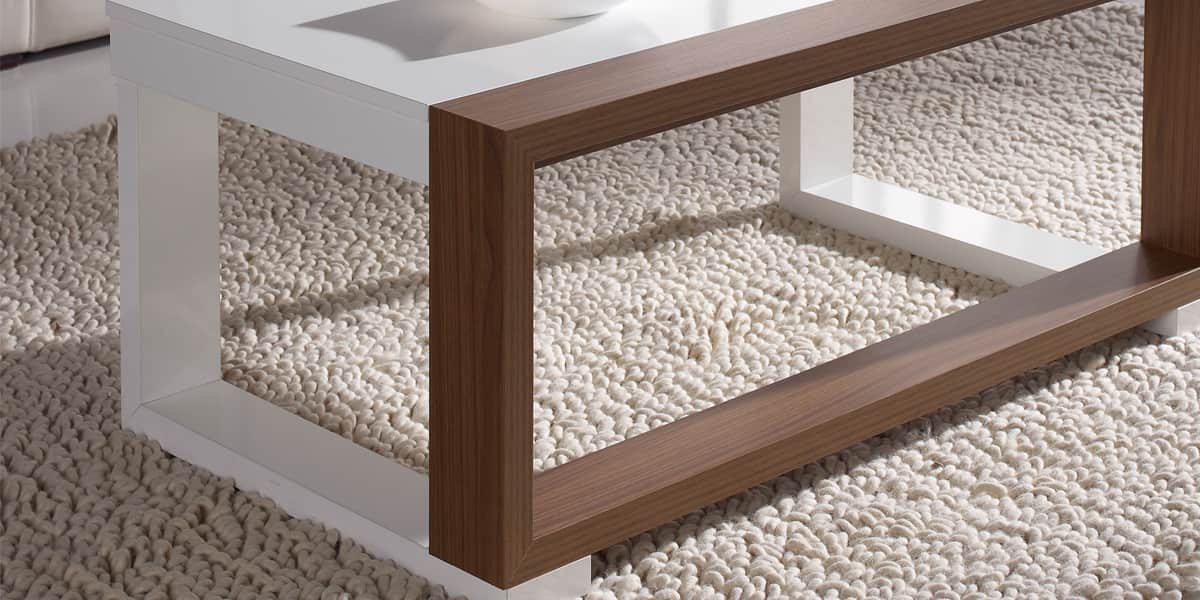Coti Design Auva L Noyer et Blanc | Tables Basses sur EasyLounge
