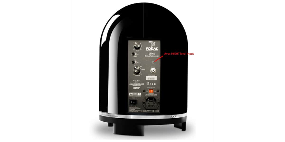 Focal Dôme Sub Noir | Caissons de basse sur EasyLounge