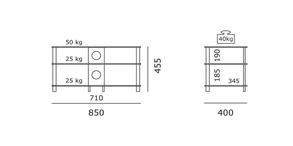 Just-Racks JRP850 | Meubles TV sur EasyLounge