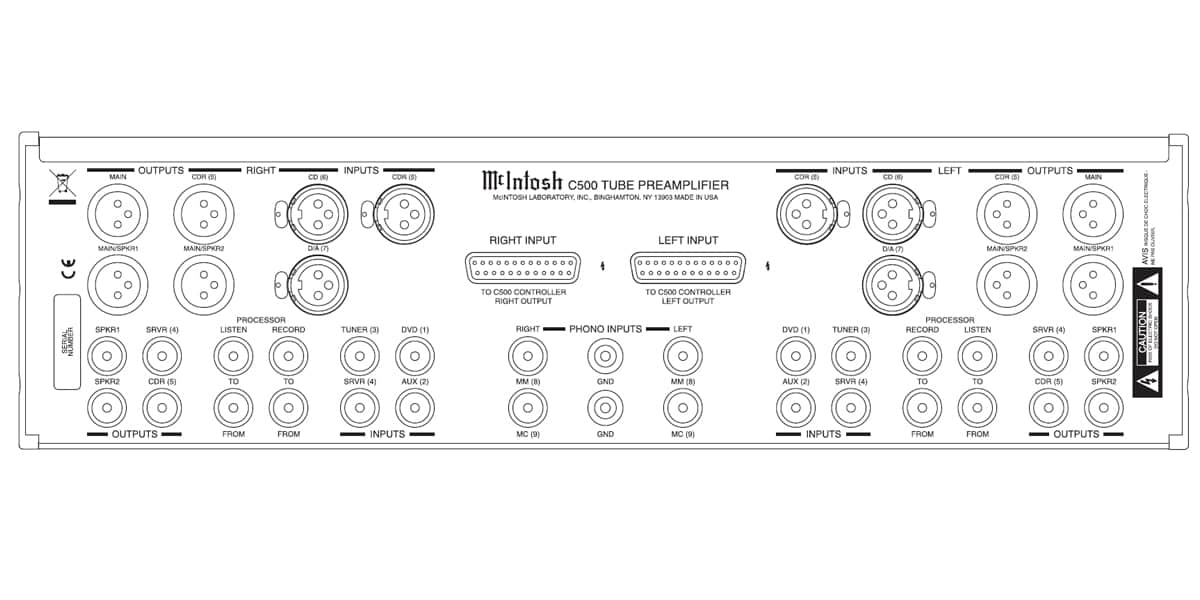 Mc Intosh C500T Noir | Amplis Hi-Fi stéréo sur EasyLounge