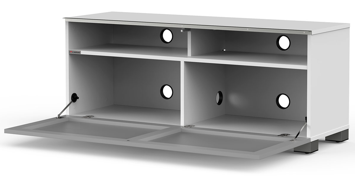 Meliconi Techline 12040F Textile Blanc | Meubles TV sur EasyLounge