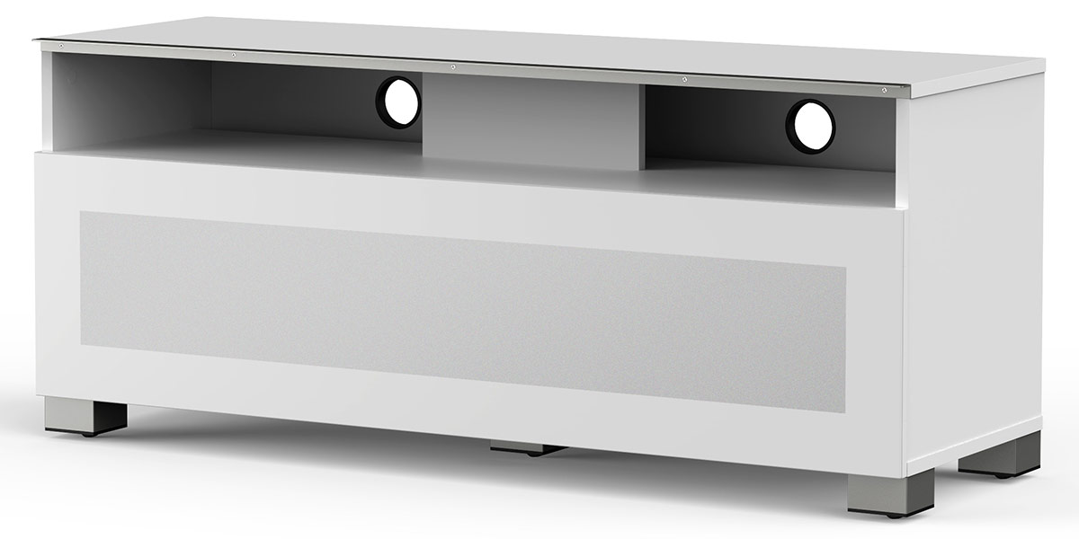 Meliconi Techline 12040H Verre Blanc | Meubles TV sur EasyLounge