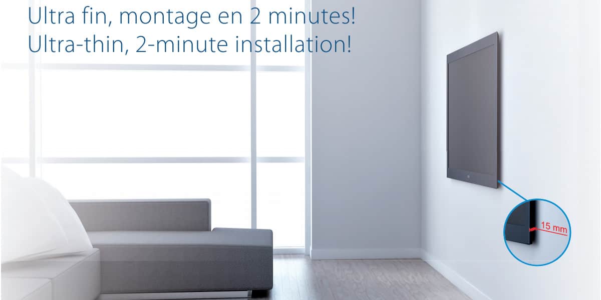 Meliconi Click400 Noir | Supports TV muraux sur EasyLounge