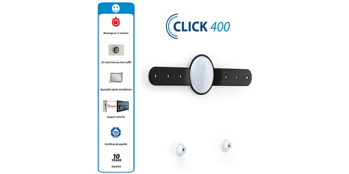 Meliconi Click400 Noir | Supports TV muraux sur EasyLounge