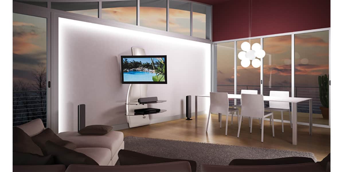 Meliconi Ghost Design 2000 DR Blanc | Meubles TV sur EasyLounge
