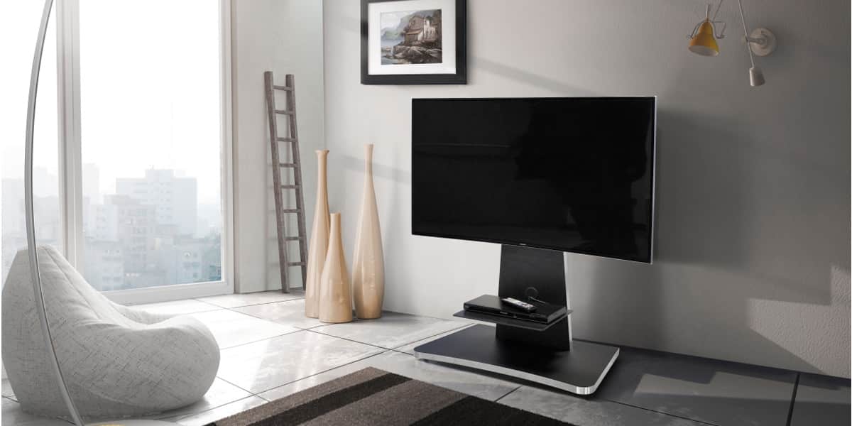 Munari SY390 Noir | Supports TV à roulettes sur EasyLounge