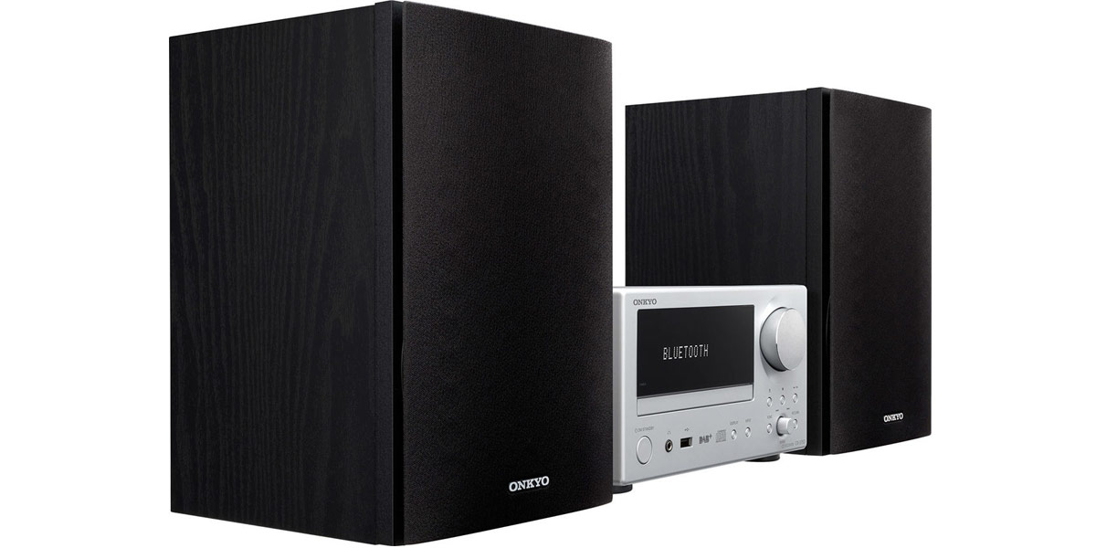 Onkyo CS-375D Silver et Noir | Mini-chaînes Hi-Fi sur EasyLounge