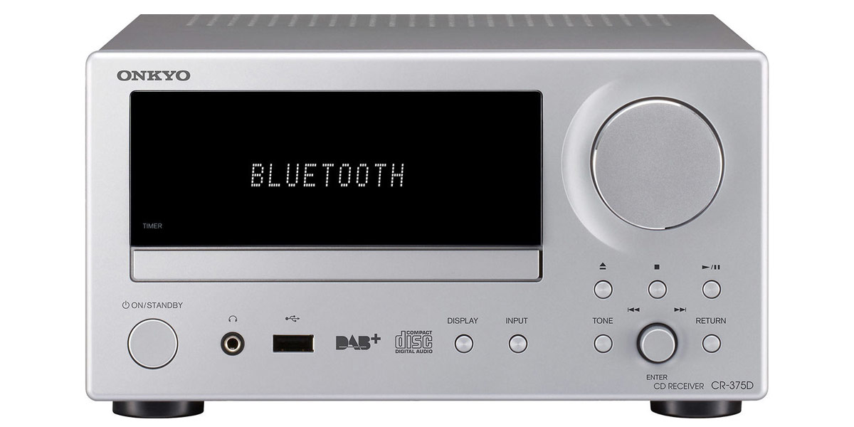 Onkyo CS-375D Silver et Noir | Mini-chaînes Hi-Fi sur EasyLounge