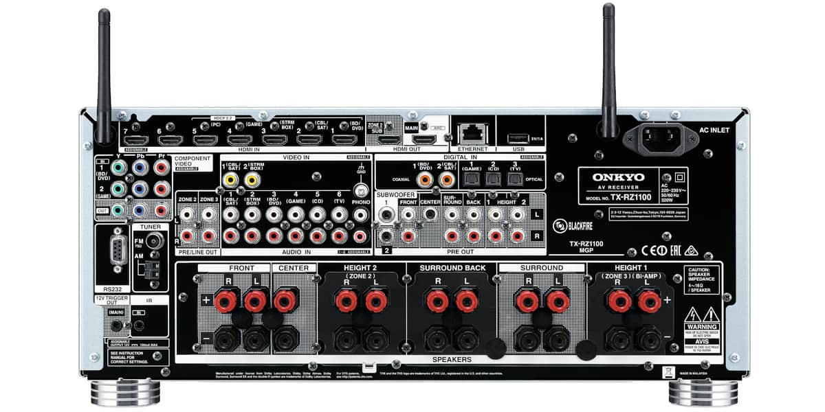 Onkyo TX-RZ1100 Silver | Amplis home-cinéma sur EasyLounge