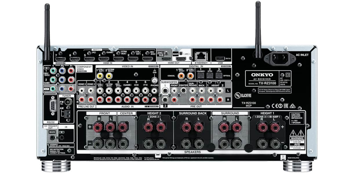 Onkyo TX-RZ3100 Silver | Amplis home-cinéma sur EasyLounge