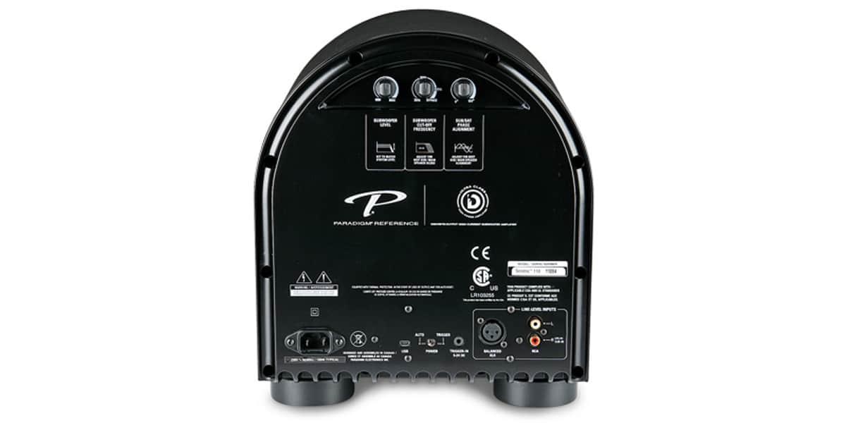 Paradigm Seismic 110 Noir | Caissons de basse sur EasyLounge