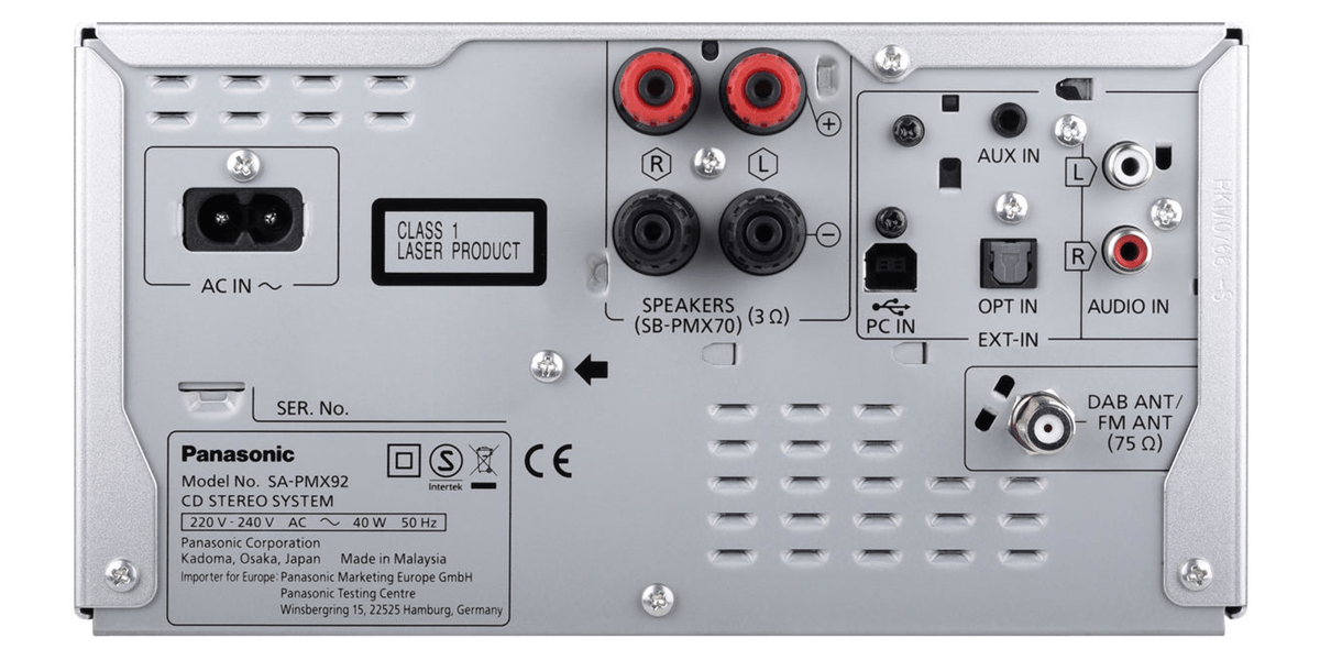 Panasonic SC-PMX92 EG-S | Mini-chaînes Hi-Fi sur EasyLounge