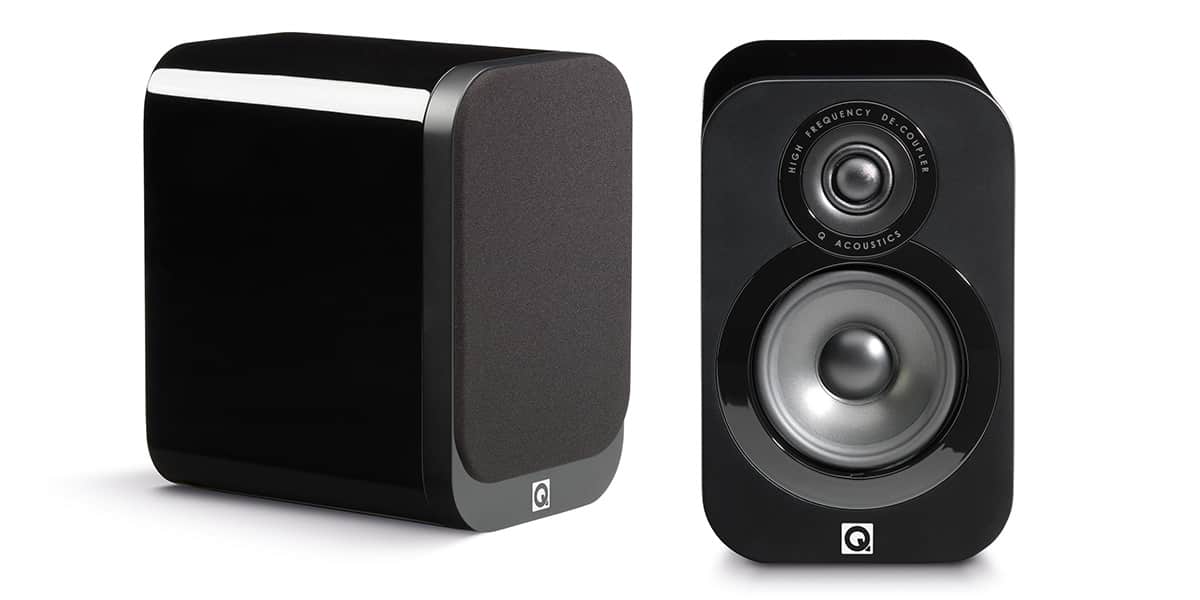 Q Acoustics 3010 Noir laqué | Enceintes bibliothèques sur EasyLounge