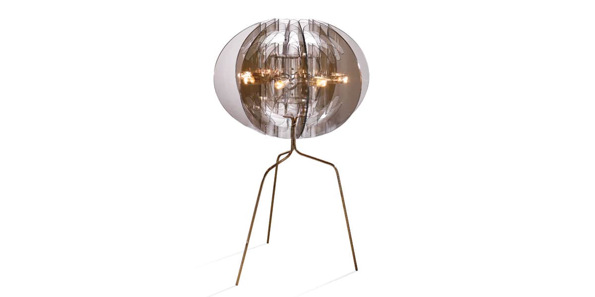 Slamp Lampe sur pied Atlante Fumé | Lampes sur Pied sur EasyLounge