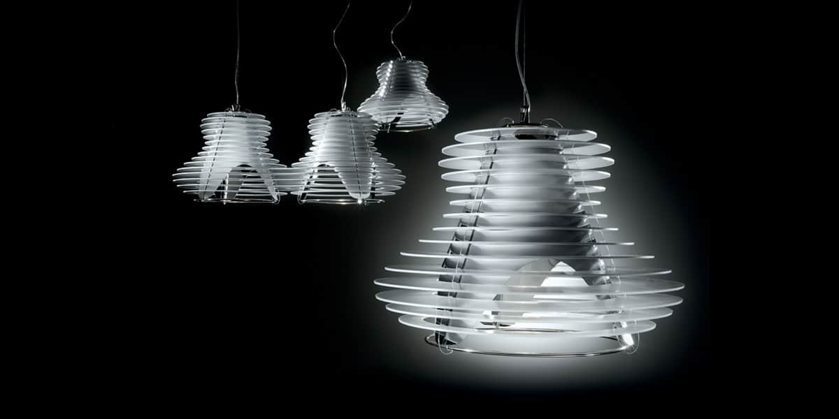 Slamp Suspension Double Faretto Blanc | EasyLounge