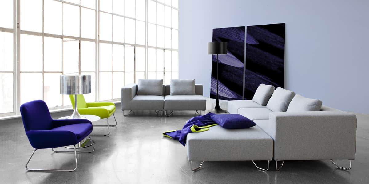 Softline Lotus 01 Gris | Canapés Modulables sur EasyLounge