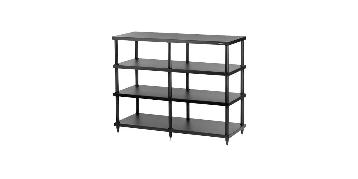 Solidsteel S4-4 Noir | Meubles Hi-Fi sur EasyLounge