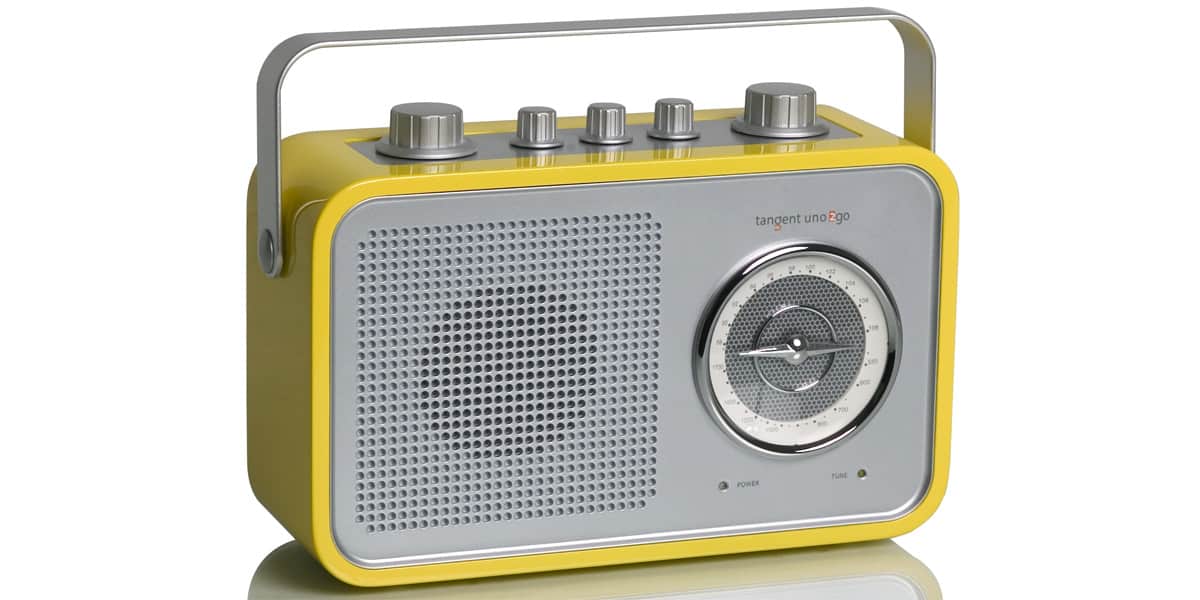 Tangent Uno 2GO Jaune | Radios FM, DAB et webradios sur EasyLounge