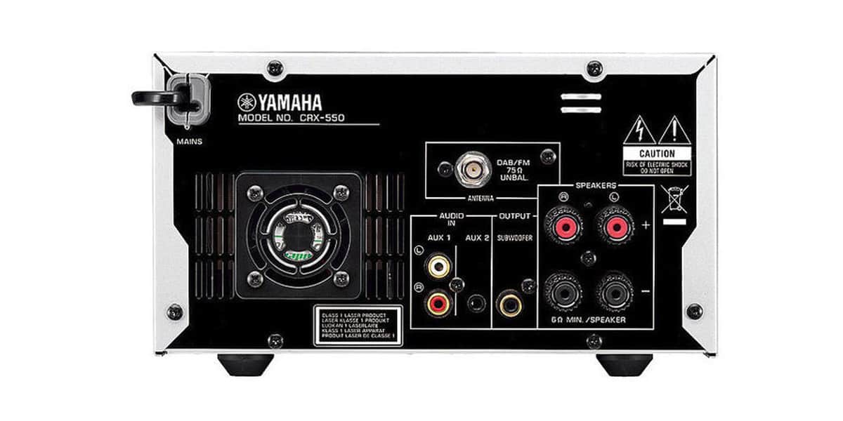 Yamaha CRX-550 Silver | Amplis Hi-Fi stéréo sur EasyLounge