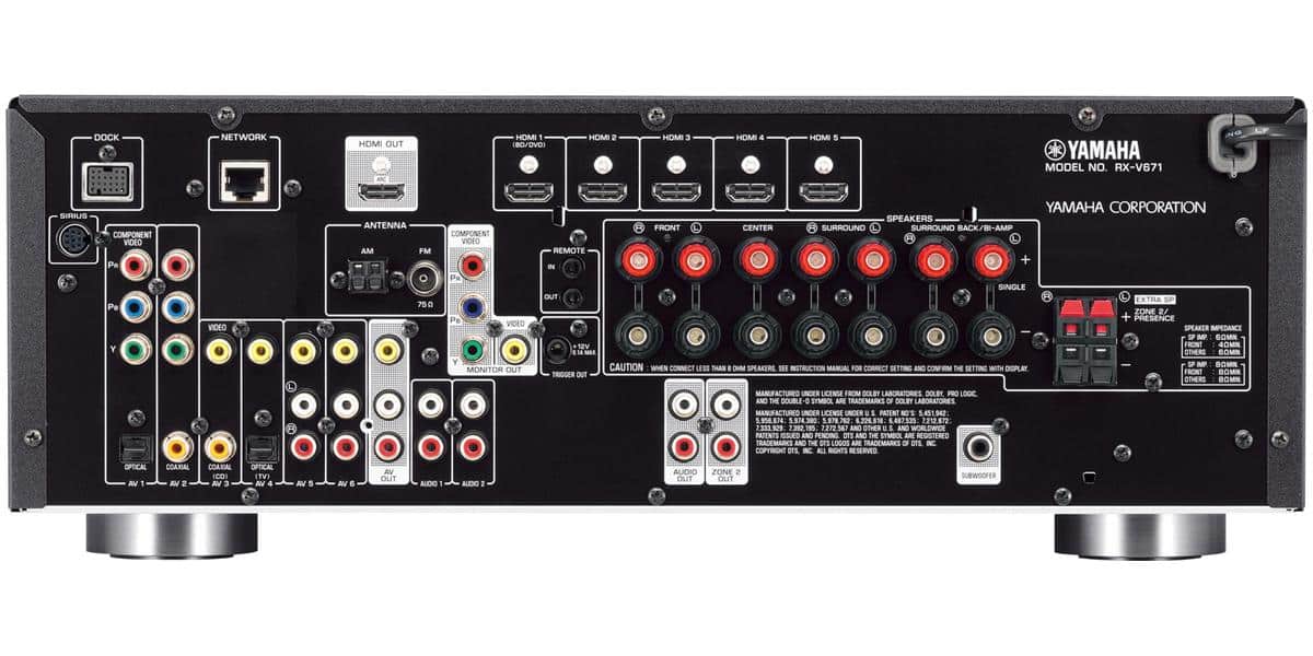 Yamaha RX-V671 Argent | Amplis home-cinéma sur EasyLounge